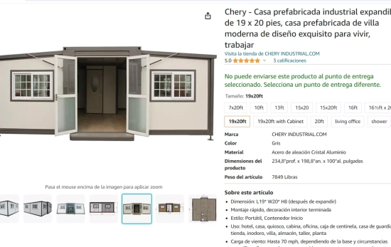 Amazon vende casas prefabricadas por 36.000 euros: "Puedes defecar y ...