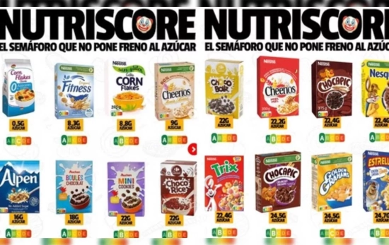Así blanquea Nutriscore algunos cereales: "El azúcar supone el 20% de ...